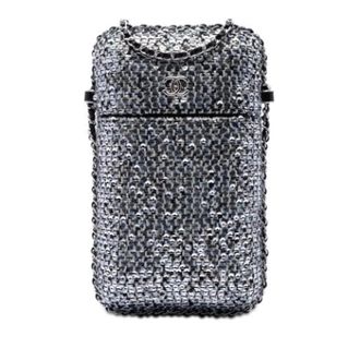 Chanel Porte-t&eacute;l&eacute;phone Pre-owned - Femme - Pre-owned - Gris - Taille: ONE Size
