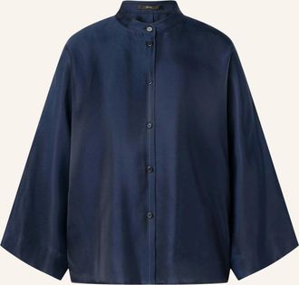 Windsor Windsor. Satinbluse Mit Seide blau