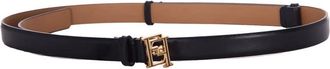 Elisabetta Franchi Femme, Accessoires, Noir, Taille: XS Ceinture en cuir avec boucle