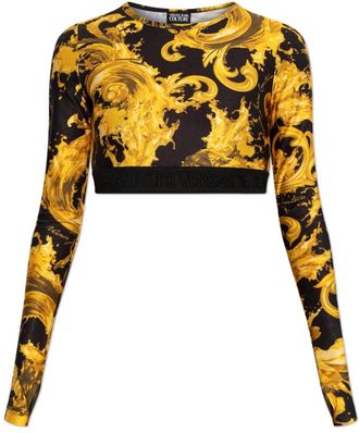 Versace Jeans Couture Femme, Tops, Jaune, Taille: 40 FR Haut &agrave; Manches Longues