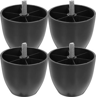 Hemoton 4st&uuml;cke Verstellbare Bettst&uuml;tzbeine aus Kunststoff Runde M&ouml;belf&uuml;&szlig;e f&uuml;r Schr&auml;nke Sofas Tische Ersatz-bettst&uuml;tzbein mit Schraubbefestigung