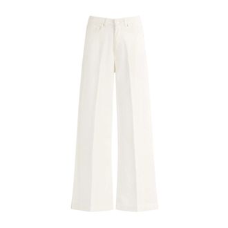 Nine In The Morning Audrey Palazzo High Waist - Femme - Jeans - Blanc - Taille: W26