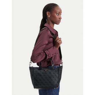 Guess Handtasche Guess Adrian Logo Travel TWNB21 68019 Dunkelgrau