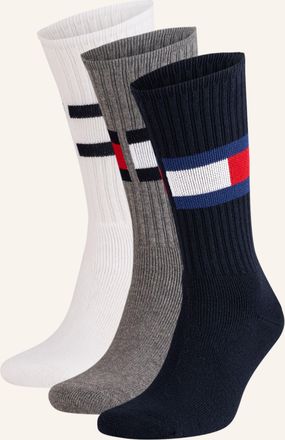 Tommy Hilfiger 3er-Pack Str&uuml;mpfe grau