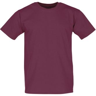 Fruit Of The Loom Herren-Kurzarm-T-Shirt, Farbe:Burgund, Gr&ouml;&szlig;e:2XL