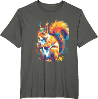 Wald Baumh&ouml;rnchen Grauh&ouml;rnchen Eichh&ouml;rnchen Natur Tier T-Shirt