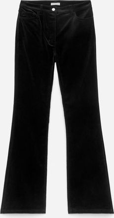 Arket Ausgestellte Samthose -Schwarz