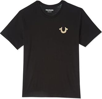 True Religion Big Buddha Tee T-Shirt, Black, Large Homme