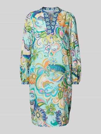 Emily van den Bergh Knielanges Kleid mit Tunikakragen