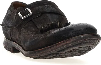 Churchs Vintage Suede Loafer - Black