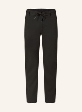 HUGO BOSS Hose Kane Extra Slim Fit Mit Leinen schwarz