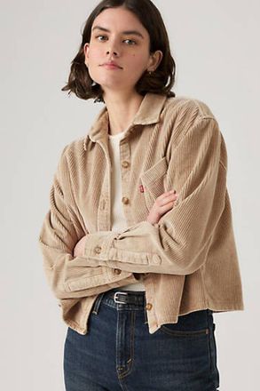 Levi's Kuschelige Celine Cord-Hemdjacke - Damen - Braun / Braun