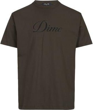Dime Tee-shirt droit uni &agrave; broderie