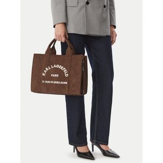 Karl Lagerfeld Handtasche KARL LAGERFELD B4W30373 Dunkelbraun