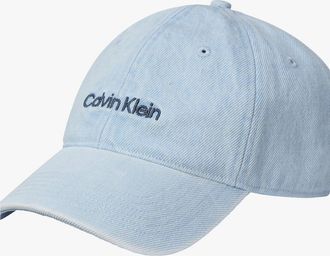 Calvin Klein Casquette en jean &agrave; logo brod&eacute;