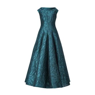 Talbot Runhof Elegantes A-Linien Abendkleid - - Dresses - Damen - Gr&uuml;n - M