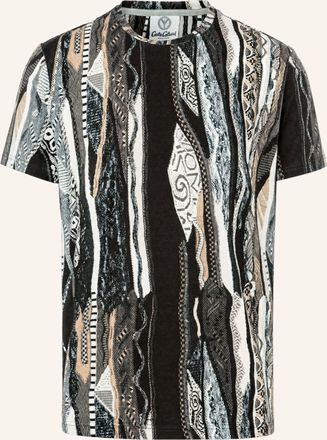 Carlo Colucci Carlo Colucci Knit Print Story T-Shirt Fiaider schwarz