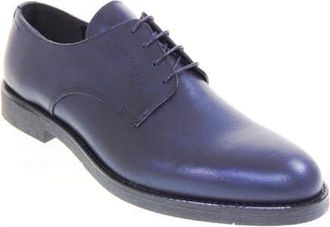 Gino Tagli 614G Derby Cérémonie Homme Cuir Talon Grosse 2 cm Semelle Caoutchouc, bleu, 44 EU