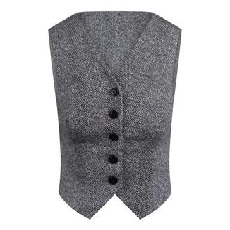 Ermanno Scervino Viskose Weste - - Jackets - Damen - Grau - XS