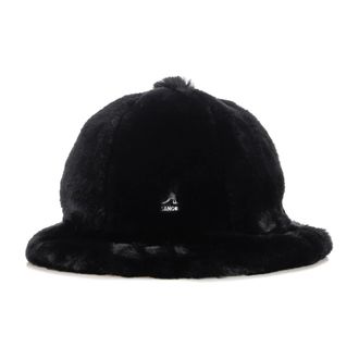 Kangol Faux Fur Bucket Hat Casual Schwarz - - Accessories - Herren - Schwarzk - XL