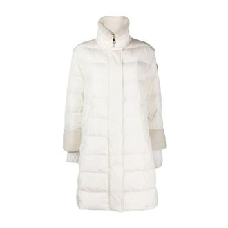 Lorena Antoniazzi Lange Steppjacke - - Coats - Damen - Wei&szlig; - XL