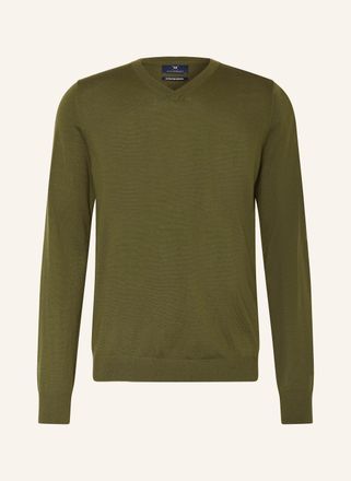 Strokesman's Strokesmans Pullover Aus Merinowolle gruen