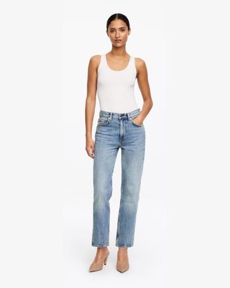 Arket JADE Cropped Slim Jeans -Blau