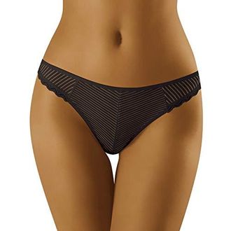 Wolbar Femmes String WB117, Noir,M