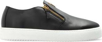 Giuseppe Zanotti Homme, Chaussures, Noir, Taille: 42 1/2 EU Kobe Leather Baskets
