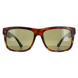 Serengeti Eyewear Rectangle Unisex Matt Schildpatt Mineral Polarisiert Gr&uuml;n 555nm Positano