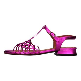 Chie Mihara Femme, Chaussures, Rose, Taille: 37 EU Tante Flat Sandales