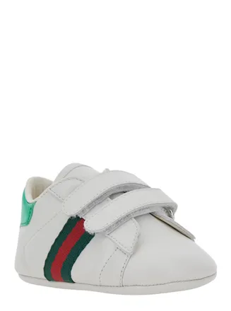 Gucci Unisex Low-Top Sneakers White Leather Trainers