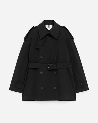 Arket Kurzer Oversize-Trenchcoat -Schwarz