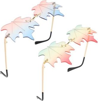 Holibanna 2 Pi&egrave;ces Lunettes de soleil cool lunettes de soleil &eacute;l&eacute;gantes uniques disco