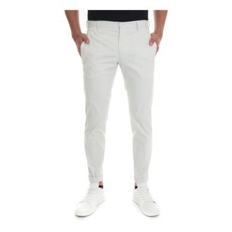 PT01 Slim Fit Chino mit reflektierendem Detail - - Trousers - Herren - Wei&szlig; - 3XL