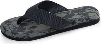Isotoner Tongs homme très confortables, tiges larges, 43 EU, camo marine