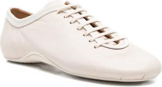 Dries Van Noten Calf Leather Lace-Up Boot - Beige