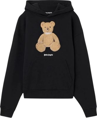 Palm Angels Homme, Sweatshirts et sweats &agrave; capuche, Noir, Taille: L Bear Sweat &agrave; capuche