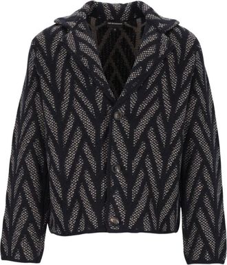Emporio Armani Blouson en maille - Homme - Pulls - Multicolore - Taille: XL