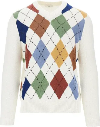 Ballantyne Diamond motif cotton sweater Man 52