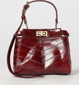 Fendi My Peekaboo Mini-Handtasche aus Aal-Leder mit abnehmbarem Schultergurt