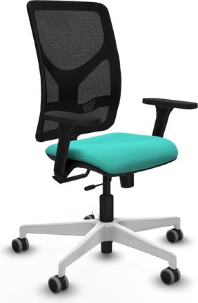 Piqueras y Crespo Stuhl aus PC mit 3D-Armlehnen, h&ouml;henverstellbare Lendenwirbelst&uuml;tze, ausgestattet mit Syncro/Traslack und Schneideschaum, mit Rollen 65 mm, Parkett, S