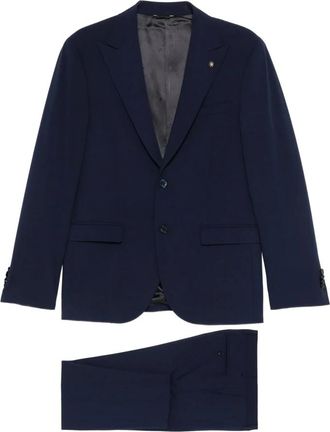Manuel Ritz Homme, Costumes, Bleu, Taille: XL Costume crois&eacute;