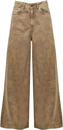 ottod'Ame Femme, Jeans, Brun, Taille: W30 Wide Jeans
