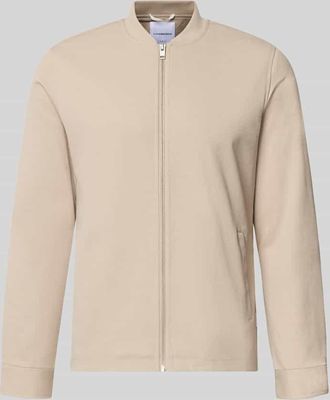 Lindbergh Slim Fit Sweatjacke mit Stehkragen