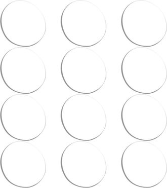 NUOBESTY 12 St&uuml;ck Transparente Glas Saugnapfdichtungen aus Weichem PP Runde Glastischpuffer f&uuml;r M&ouml;bel und Schrankschutz rutschfeste Abstandshalter f&uuml;r Lackiert