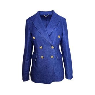 Kiltie Giacca in flanella - - Jackets - Damen - Blau - XS