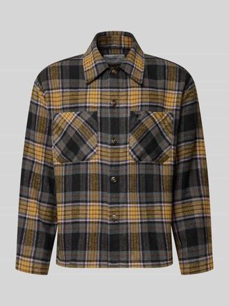 Carhartt Work in Progress Regular Fit Freizeithemd mit Woll-Anteil und Kentkragen