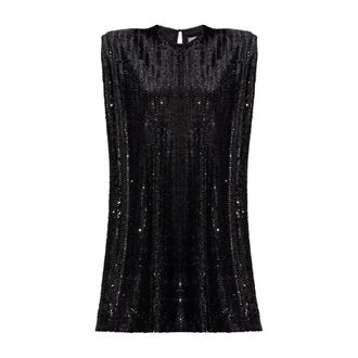 Golden Goose Femme, Robes, Noir, Taille: 38 FR Robe sans manches Journey avec &eacute;paulettes