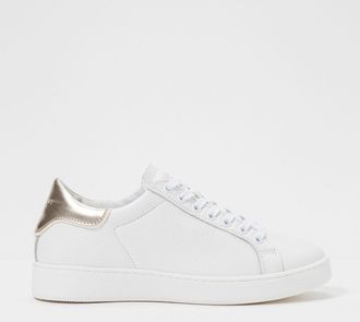Twinset Sneakers aus genarbtem Leder